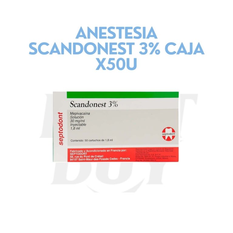 ANESTESIA SCANDONEST 3% CAJA X50U - Dentbuyec